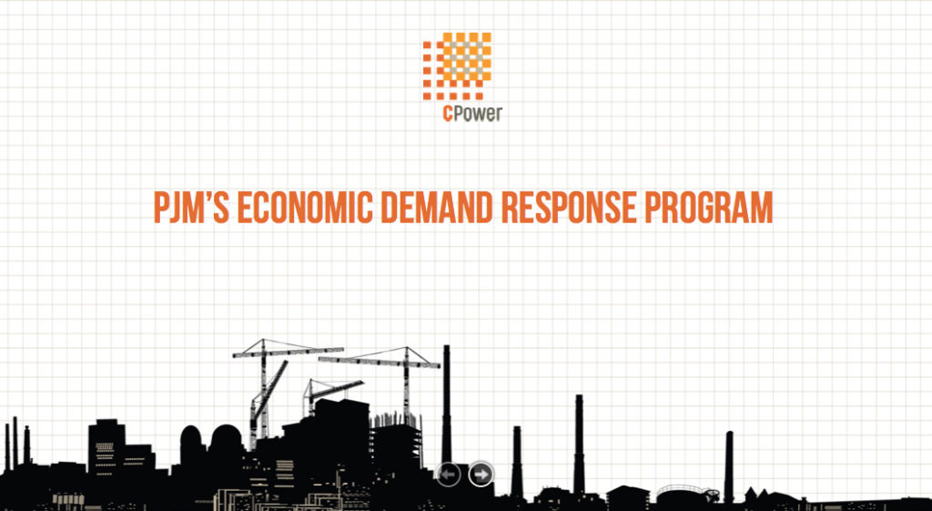 PJM Economic Demand Response - CPower Energy
